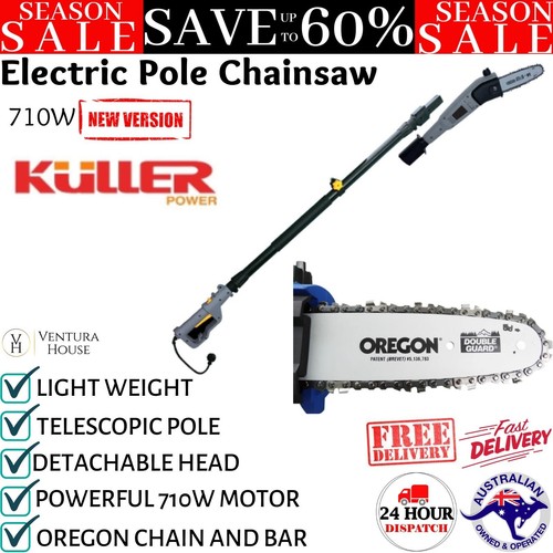 Pole Chain Saw Electric Extendable Chainsaw Pruner Tree Cord Telescopic ...