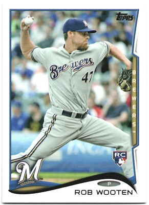 2014 Topps Baseball Rob Wooten Rookie Milwaukee Brewers #494 | eBay