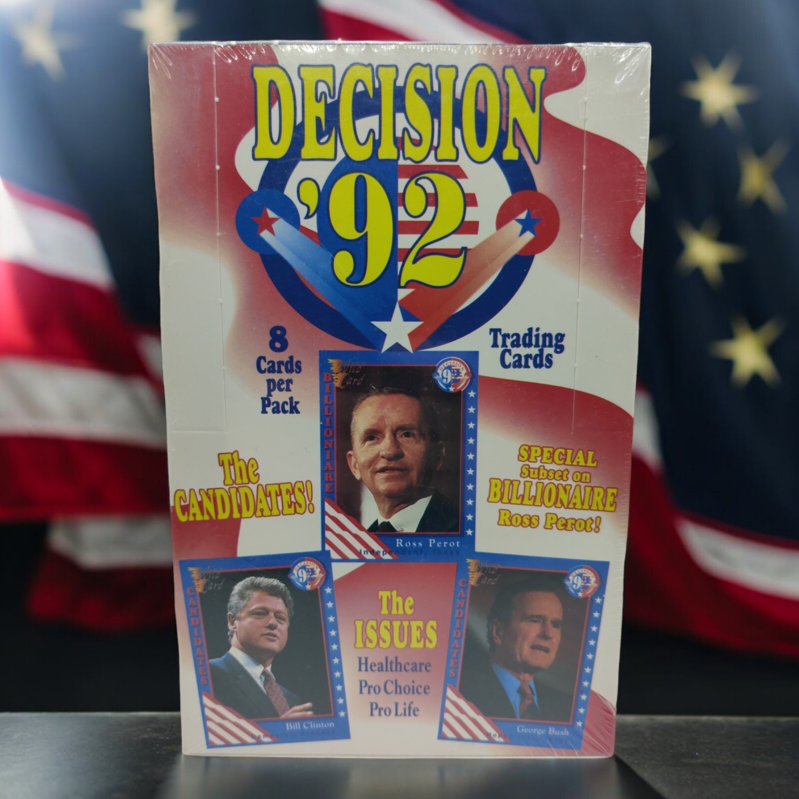 Decision 92 Sealed Trading Cards Box Bush Clinton Perot Presidential ...