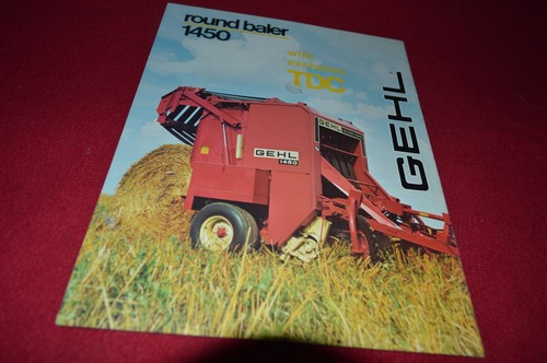 Gehl 1450 1850 Round Baler Dealer Brochure DCPA8 | eBay