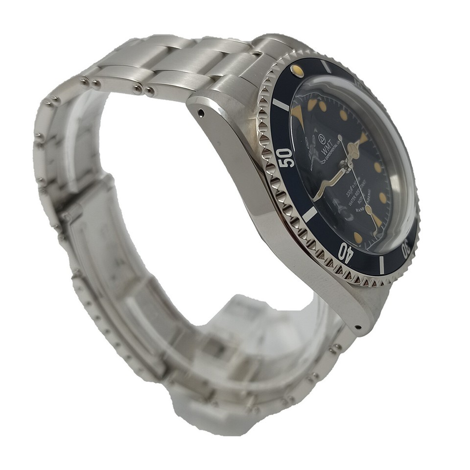 Walter Mitt Royal Steel Automatic Amber Blue Vintage Men's Watch | eBay