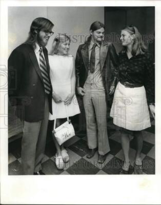 1973 Press Photo Daniel Mossler and Christopher Mossler and wives at ...