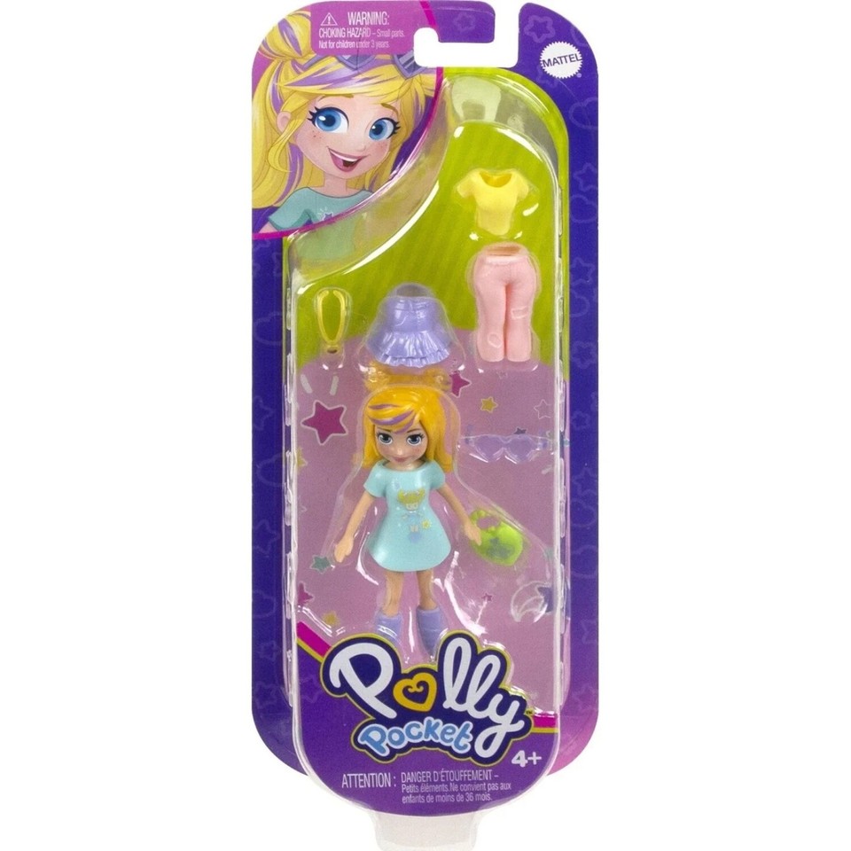 POLLY POCKET ACTIVE POSE DOLLS 9cm TRENDY OUTFIT ACCESSORIES SHANI LILA ...