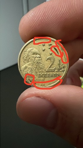 *TRUE RARE 1988 Australian $2 COIN HH RDM initials circulated* Round ...