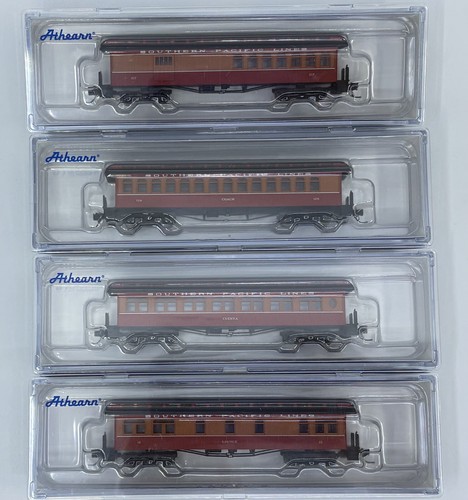 N Scale Athearn 11934 Southern Pacific 50’ Overland Passenger Car Set ...
