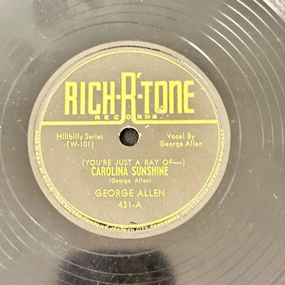 George Allen Carolina Sunshine Hillbilly Series Rich R Tone 431 Blue ...