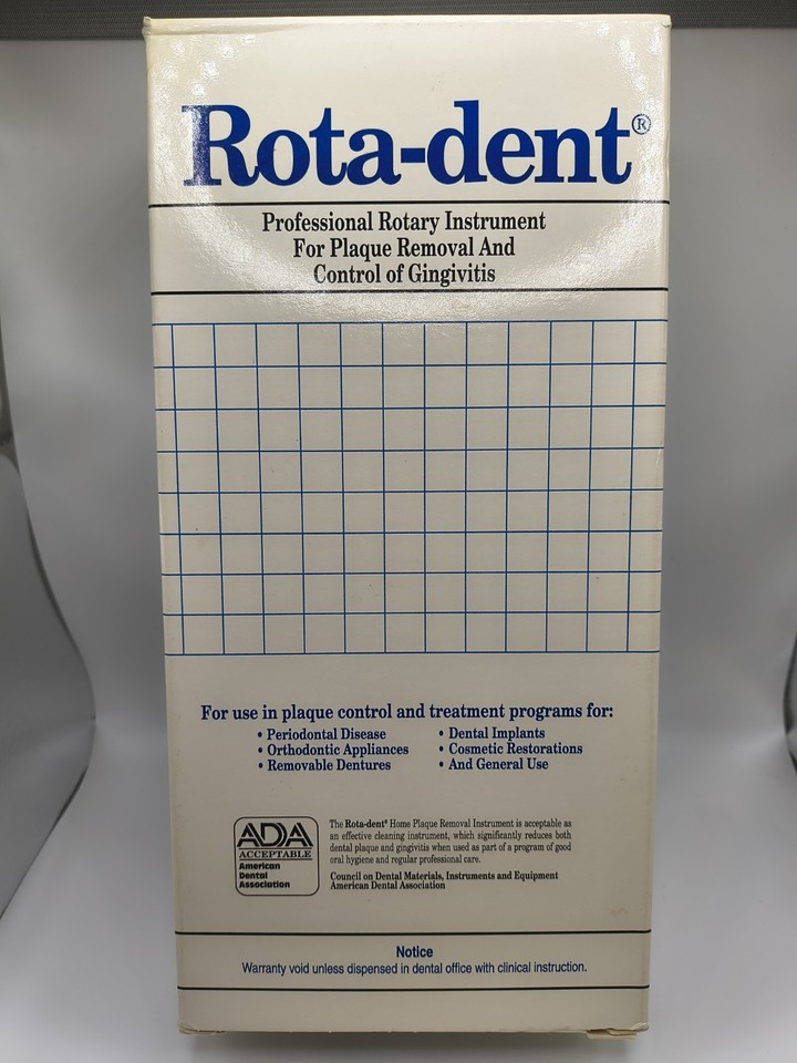 NOS SEALED ROTA-DENT VTG Professional ROTARY PLAQUE REMOVAL Dental Tool ...