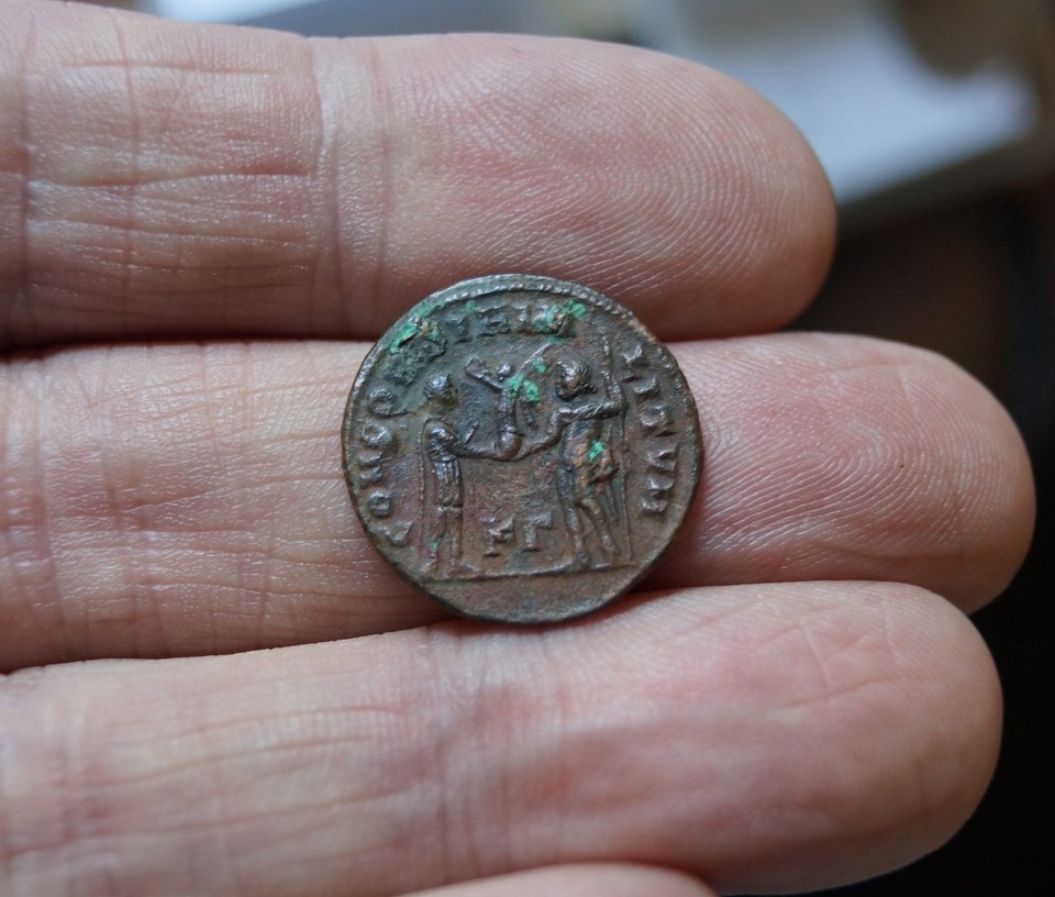 DIOCLETIAN, CONCORDIA MILITUM, 295-299 AD, 20mm, 3.28g, Ancient Roman ...