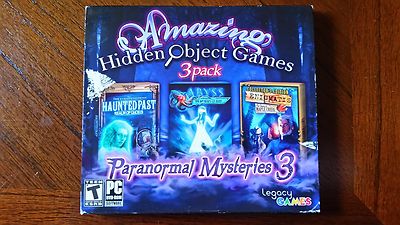 PARANORMAL MYSTERIES 3 - 3 Pack Amazing Hidden Object PC Games Windows ...