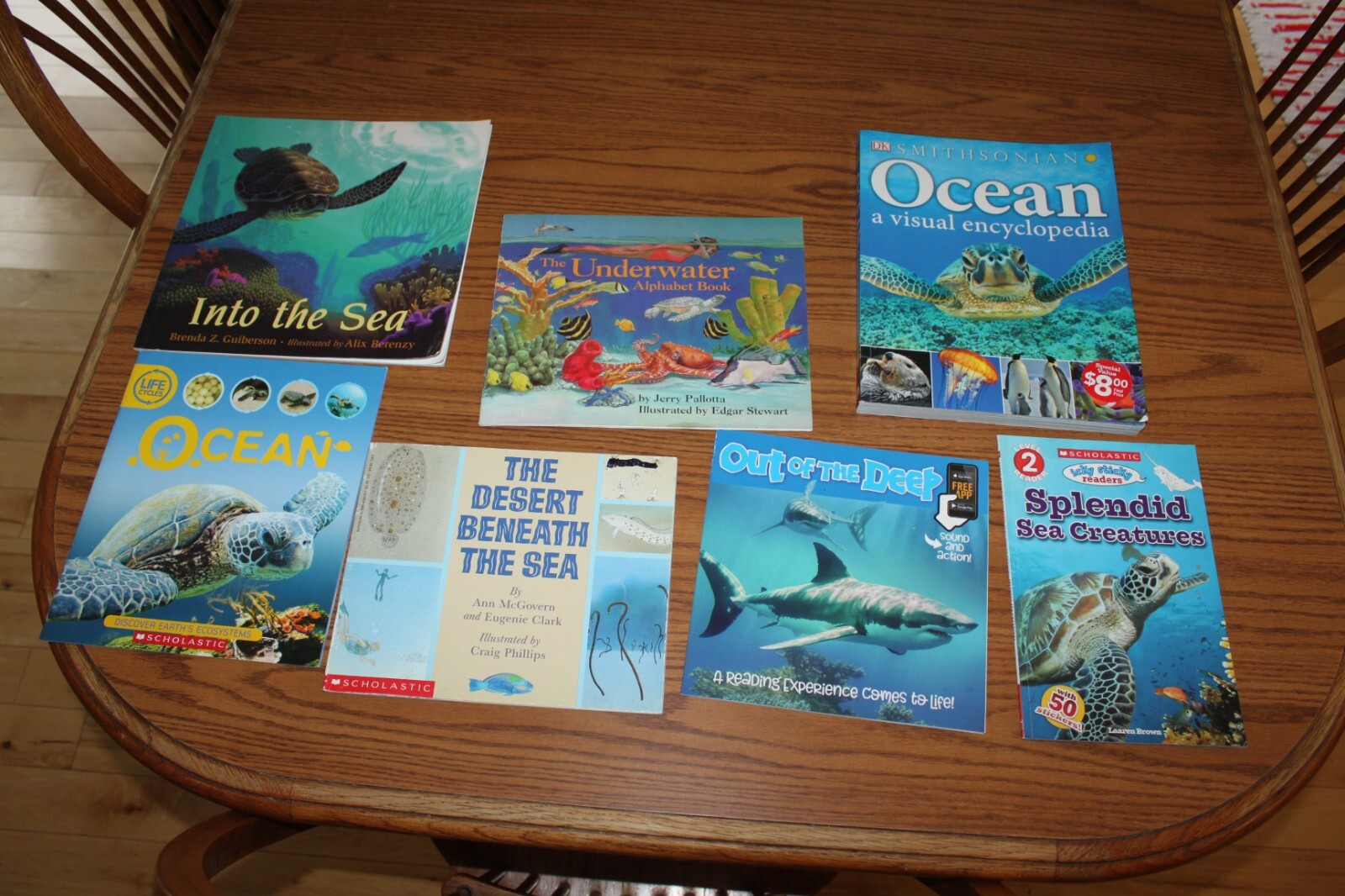7 Ocean Sea Animals Science Picture Books Lot Creatures Encyclopedia ...