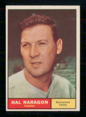 1961 TOPPS BASEBALL # 92 HAL NARAGON INV J7751 | eBay