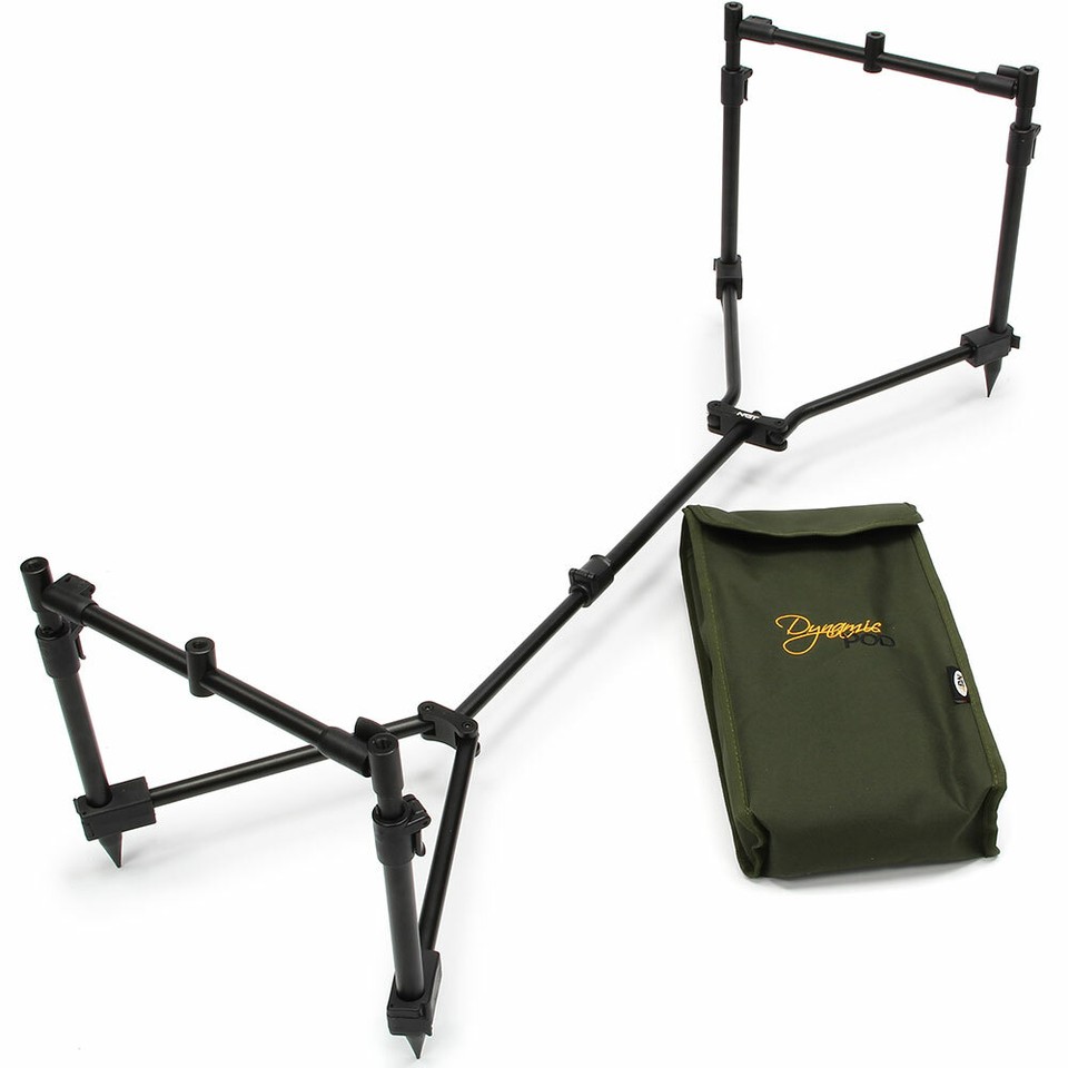 Carp Rod Pod Stand 2/3 Rods Fully Adjustable with Buzz Bars NGT Fishing ...