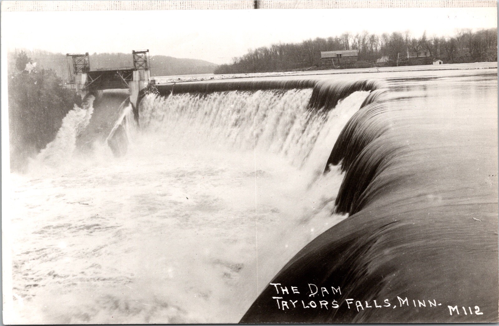 Real Photo Postcard The Dam, Taylors Falls, Minnesota - Unposted RPPC ...