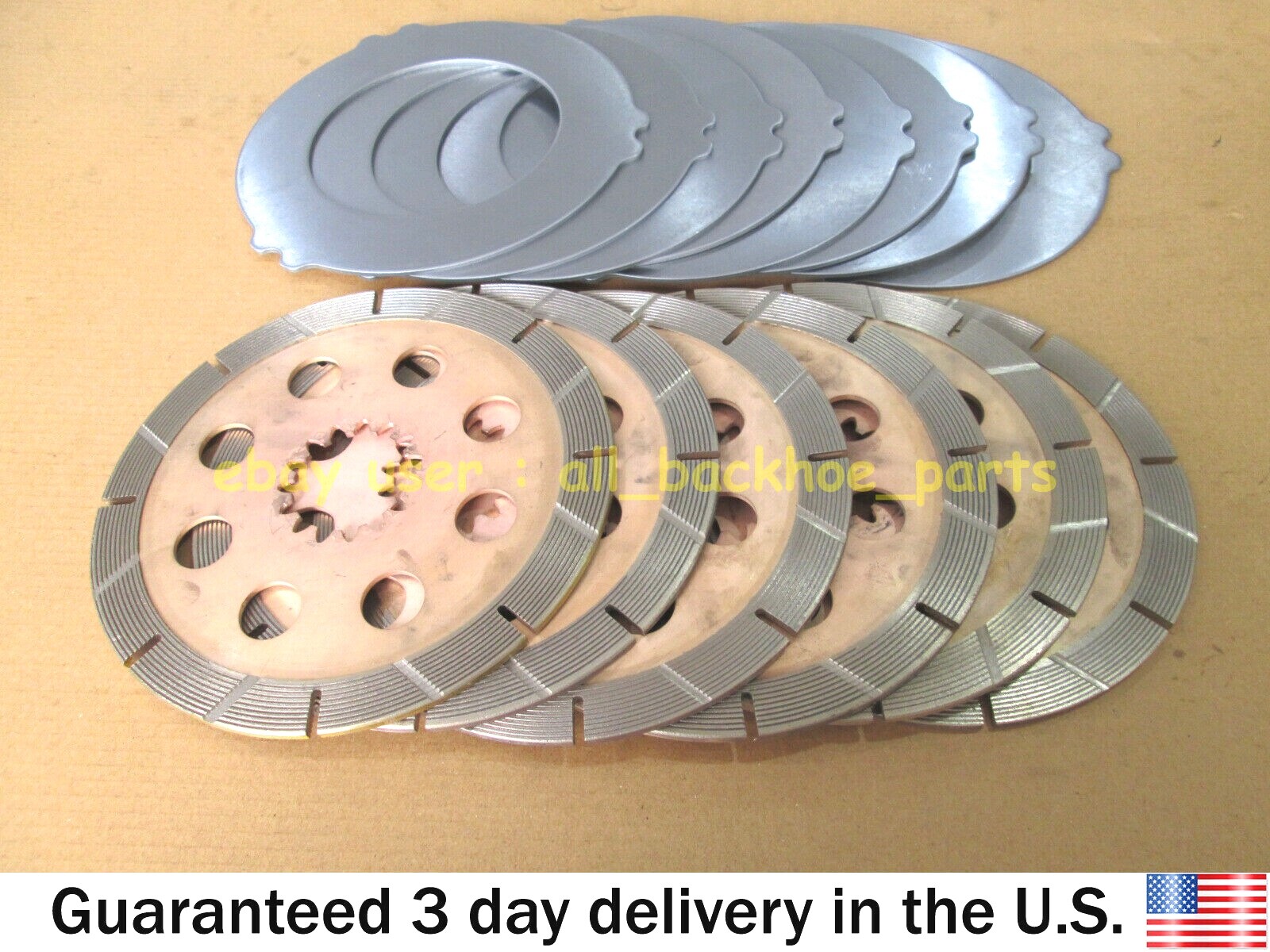 JCB BACKHOE - BRAKE PLATES KIT, SET OF 6 & 8 (PART NO. 450/10211 450/ ...