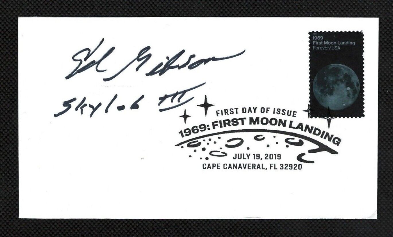 Edward Gibson Authentic Autographed NASA 2019 USPS First Moon Landing ...