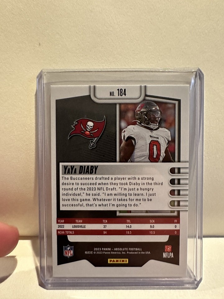 2023 Absolute Football YaYa Diaby 48/75 Bucs Rookie | eBay