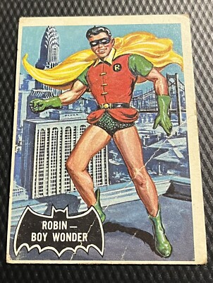 1966 Topps Batman Black Bat #2 - Robin Boy Wonder - Creased - RC | eBay