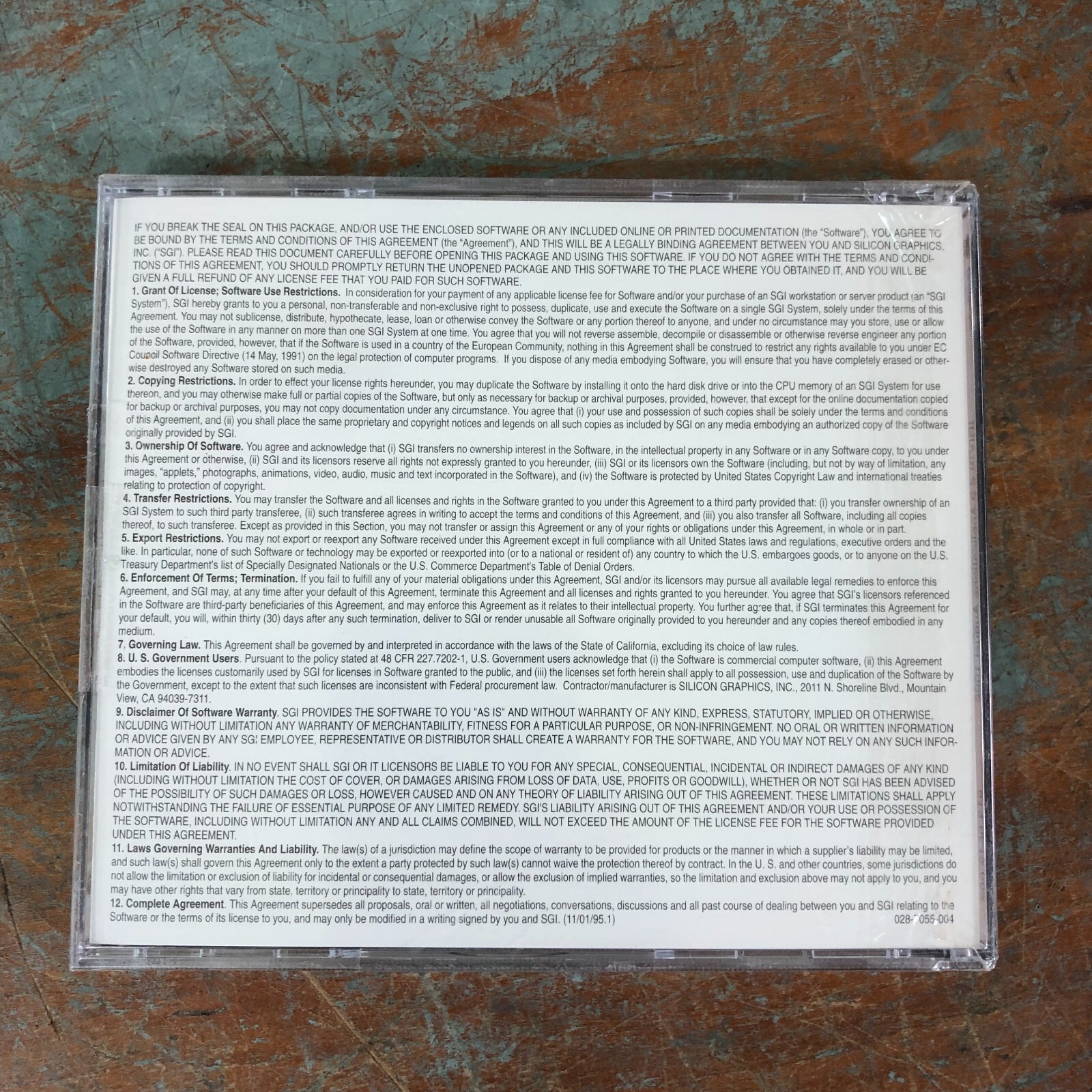 Silicon Graphics SGI IRIX 6.2 Applications August 1996 CD-ROM Software ...