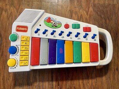 Vintage 1995 Playskool Farm Friends Musical Xylophone Keyboard Piano ...