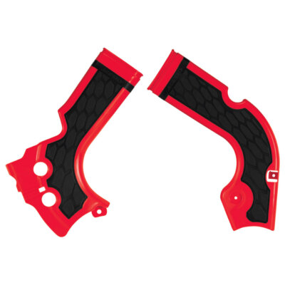 Acerbis X-Grip Frame Guards Red/Black For HONDA CRF250R CRF450R | eBay