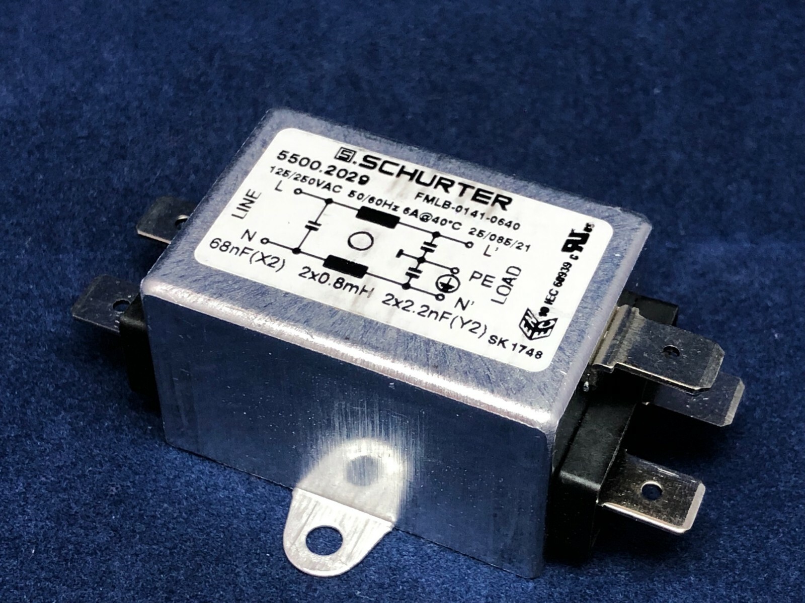 5500.2029 Schurter Panel Mount Filter 6A @ 40°C 250V AC | eBay UK