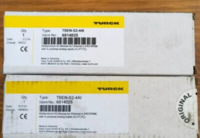 1pcs TURCK TBEN-S2-4AI I/O_Module 6814025 | eBay