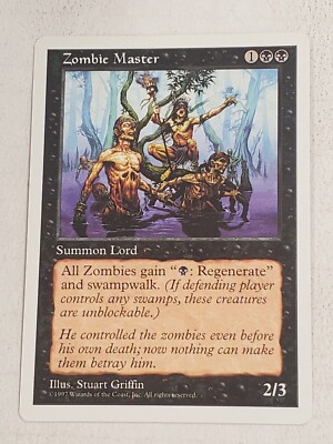 MTG Zombie Master (5th Edition/Black/R) - BGM | eBay