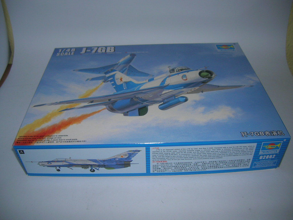 Trumpeter Chinese Chengdu J-7GB 1:48 Bausatz Kit Art. 02862 Flugzeug ...