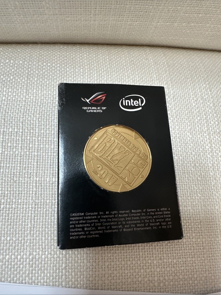 Blizzcon 2017 - World of Warcraft - Alliance Coin - Asus Intel ROG NEW WoW | eBay