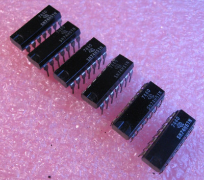 SN74H51N Texas Instruments AND-OR-Invert Gate TTL IC 7451 - NOS Qty 6 ...