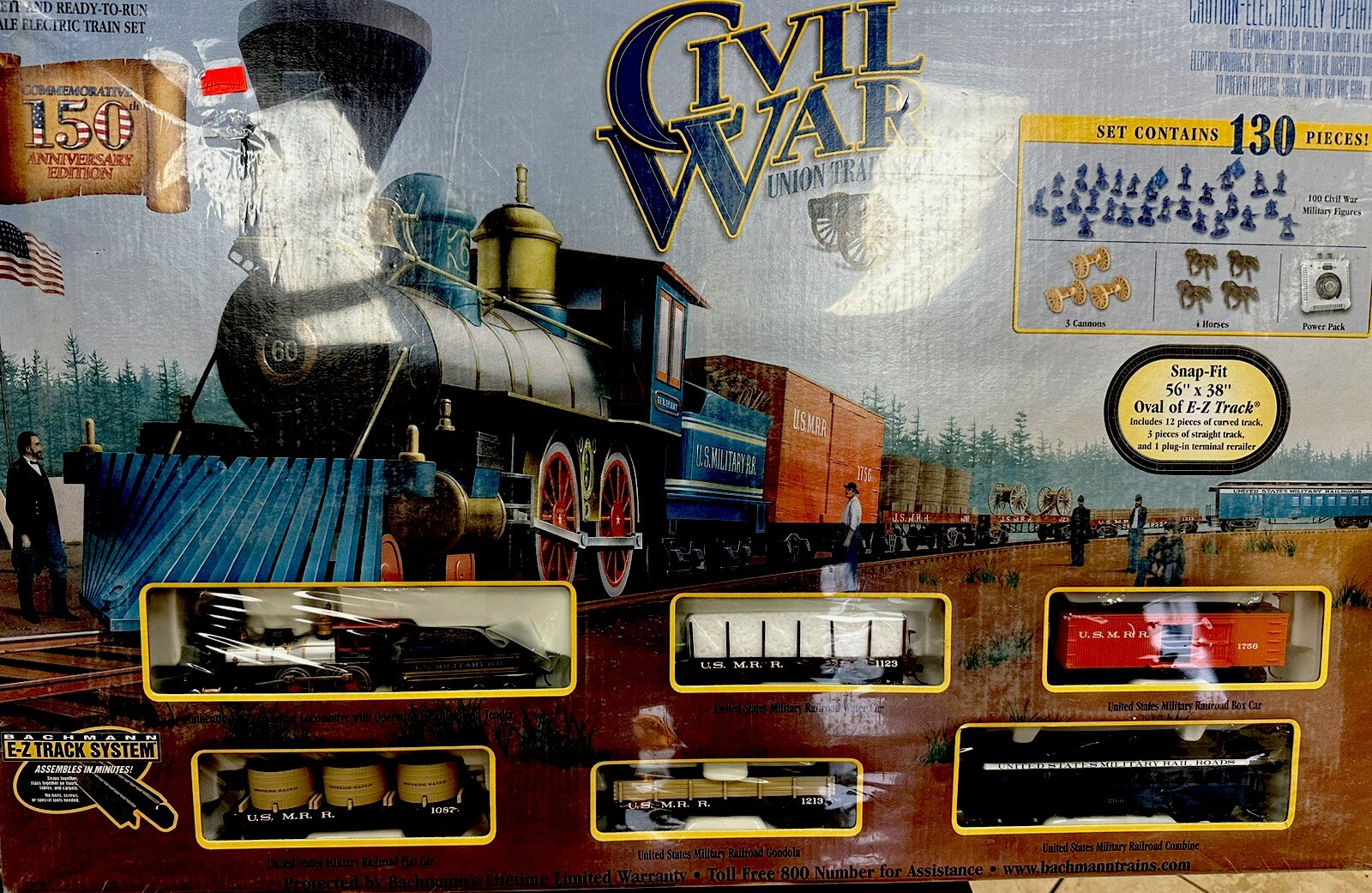 Bachmann American Civil War Union Army Train Set HO New Inbox | eBay