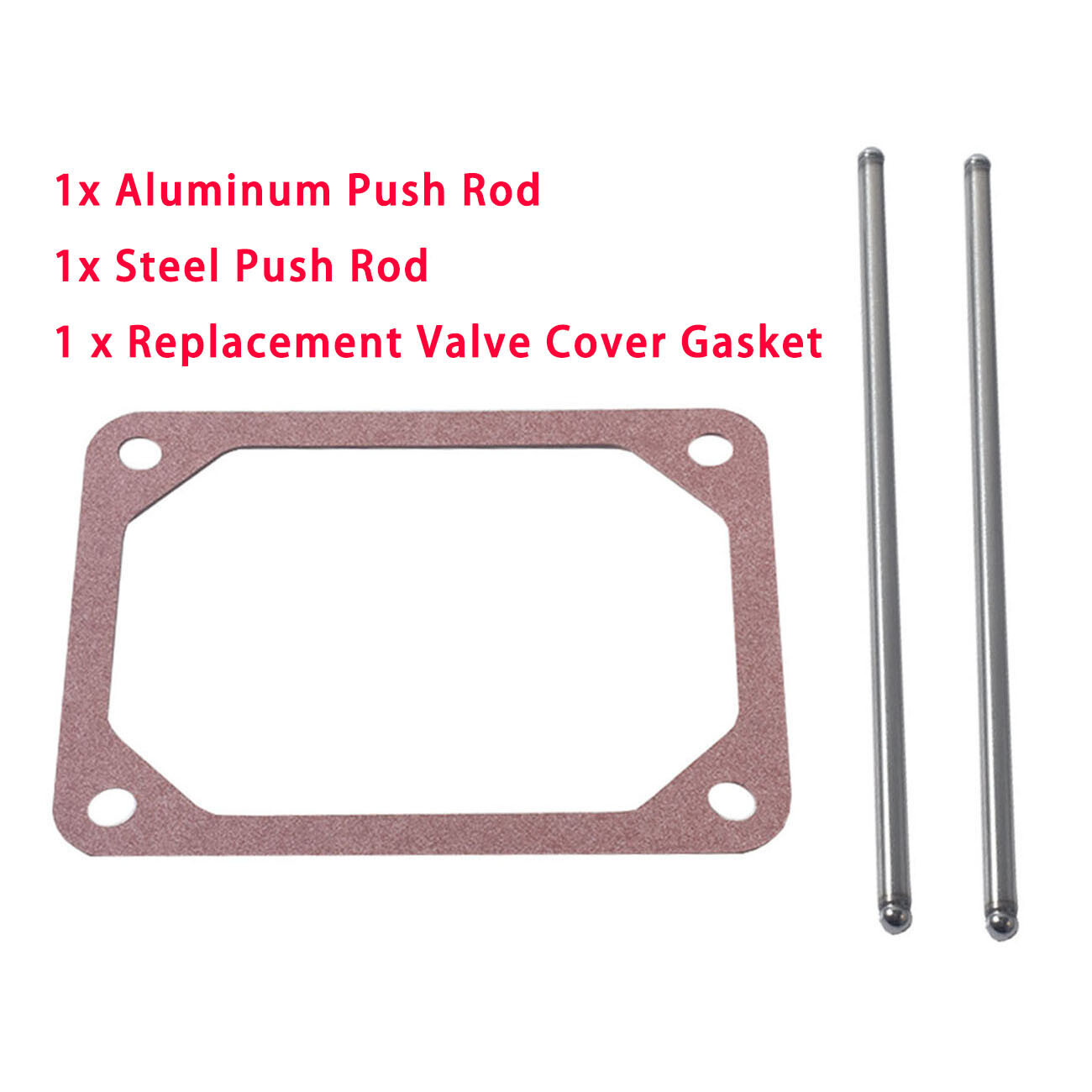 For Briggs & Stratton Push Rod Set & Valve Cover Gasket 690981 690982 ...