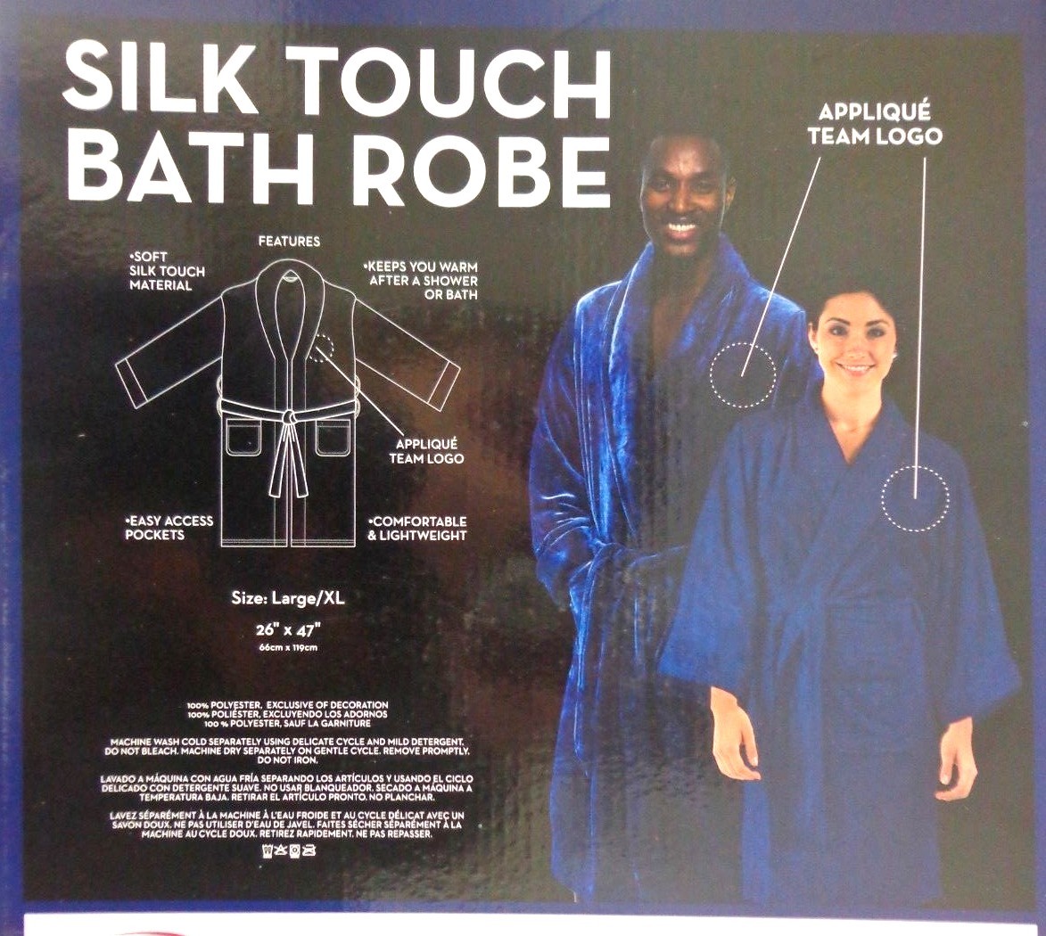 Boxed NFL Silk Touch Bath Robe Men's 26" x 47" | eBay