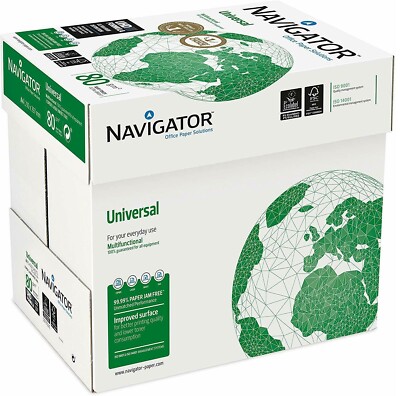 NAVIGATOR 80GSM A4 PREMIUM QUALITY PAPERWHITE COPY COPIER PRINTING ...