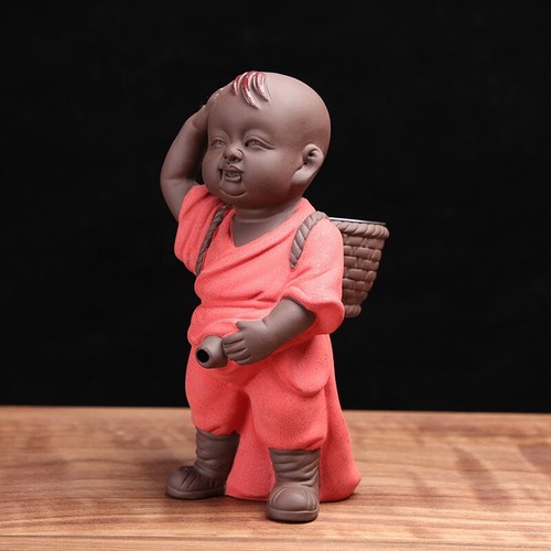 Tea Pet Yixing Zisha Monk Pee Doll Tea Strainer Boy Statue Tea Play ...