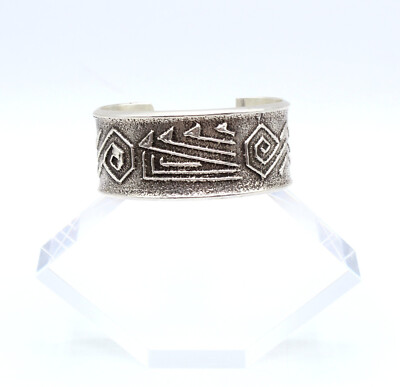 Vintage Ira Custer Navajo Sterling Tufa Cast Cuff Bracelet 94.9g | eBay