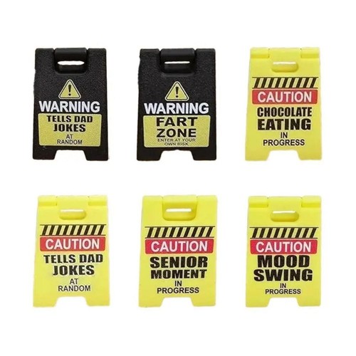 3D Desk Hazard Caution Sign Funny Quirky Street Signs | eBay