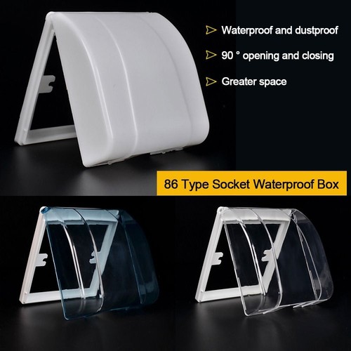 Self-Adhesive Switch Protective Cover Plastic Electric Plug Cover Wall ...