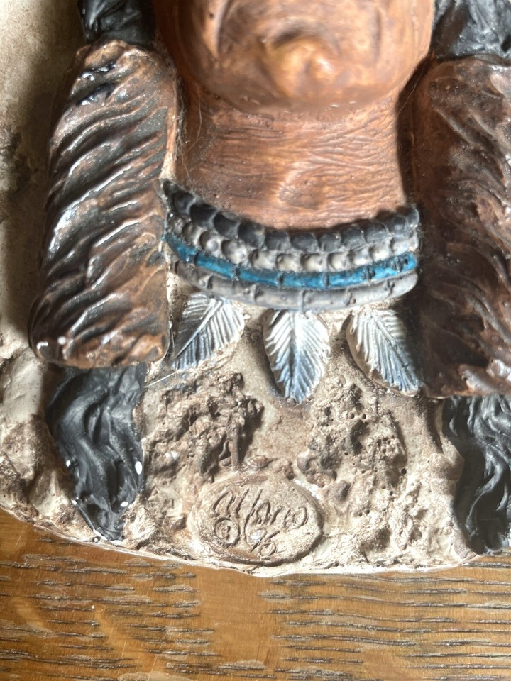Albert Alfaro Jr. Native American Bust (replica Of Original Artwork ...