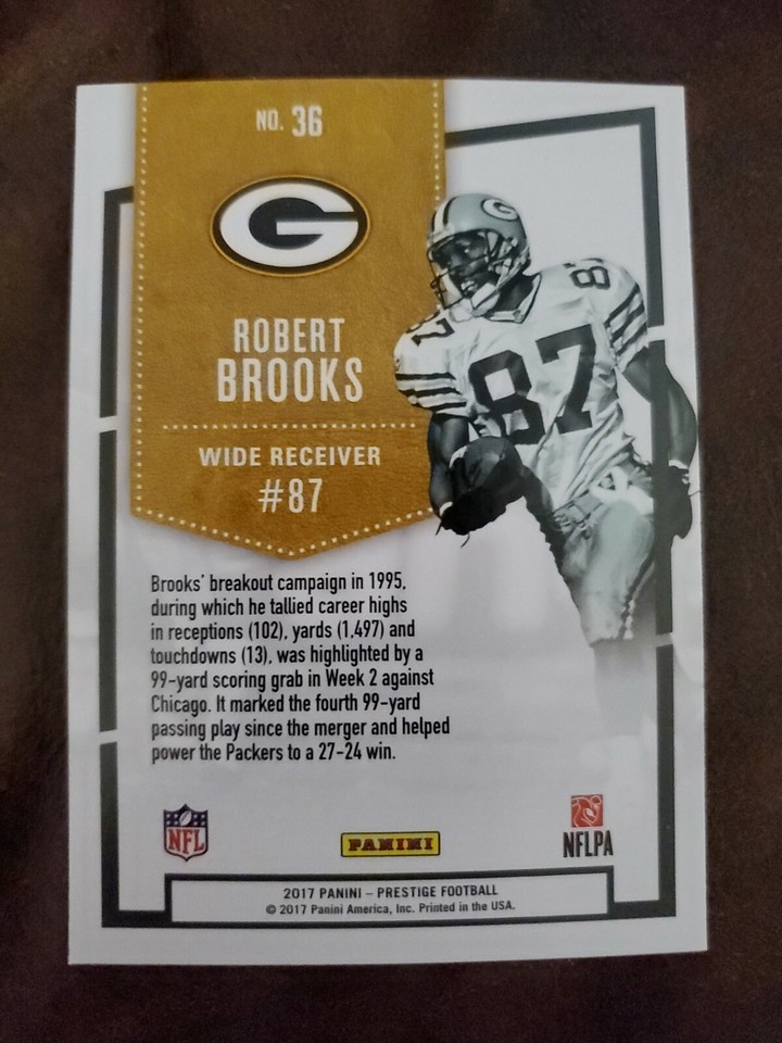 2017 Prestige Robert Brooks BANNER SEASON card #36 | eBay