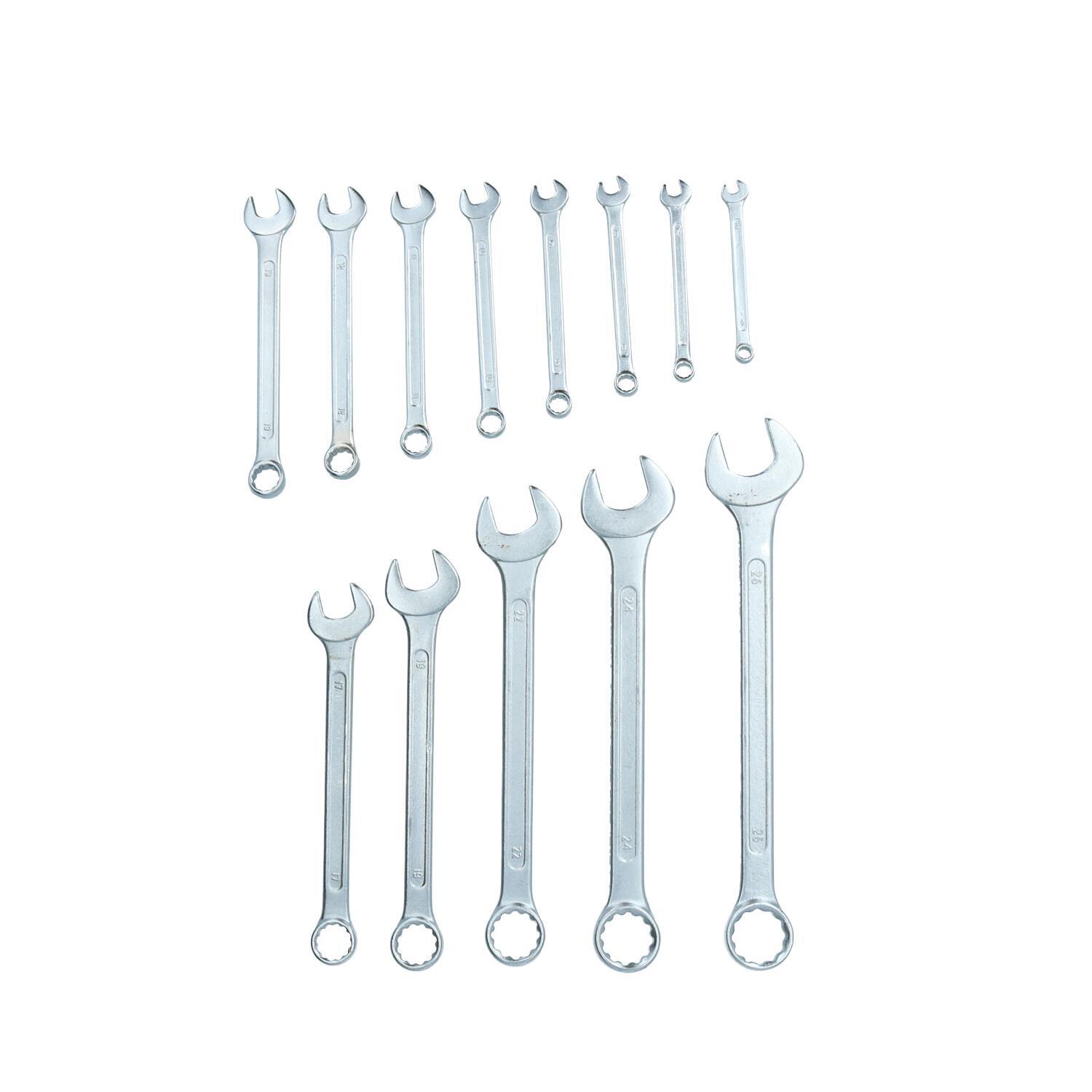 14pc Metric MM Combination Spanner Spanners Wrench Set 14pcs 6mm to ...