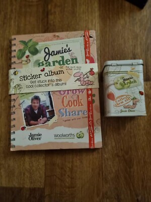 Jamie's Garden Sticker & Activity Book New (Woolworths 2014) + Tin ...