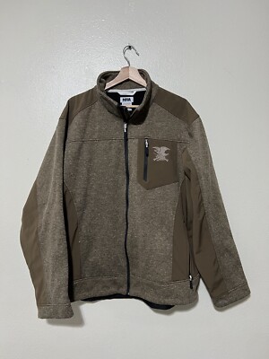 NRA 2022 Brown Dakota Ridge Performance Full Zip Soft Shell Jacket Size ...