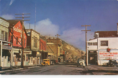 Postcard Overview Virginia City Nevada Comstock Lode Silver Gold ...