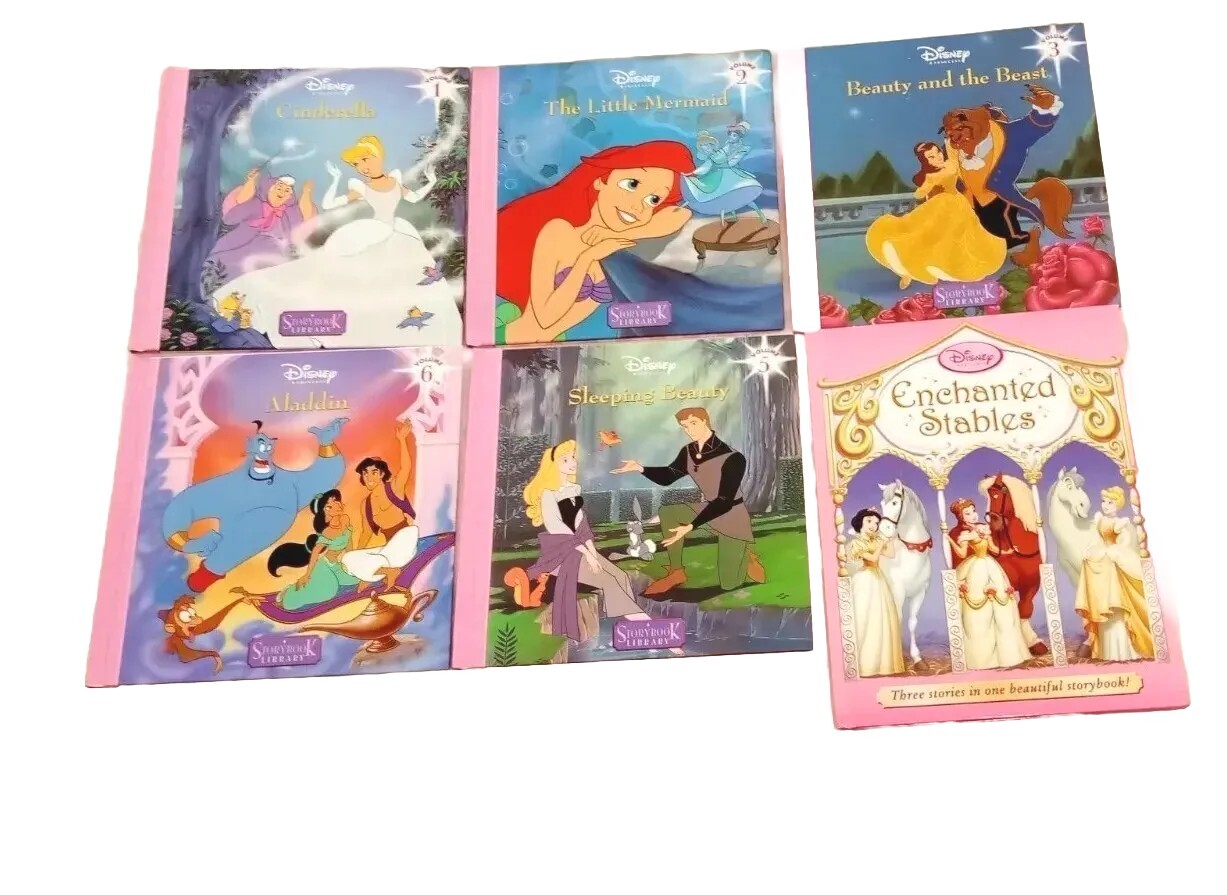 Disney Princess Library Hardcover Books Plus including Enchanted ...