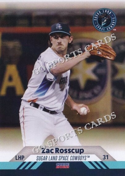 2022 Sugar Land Space Cowboys Zac Rosscup RC Rookie Houston Astros | eBay
