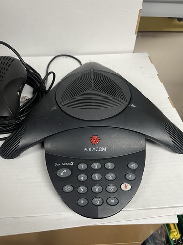 Polycom SoundStation 2 Non Expandable w/o Display 2201-15100-601 + Wall ...