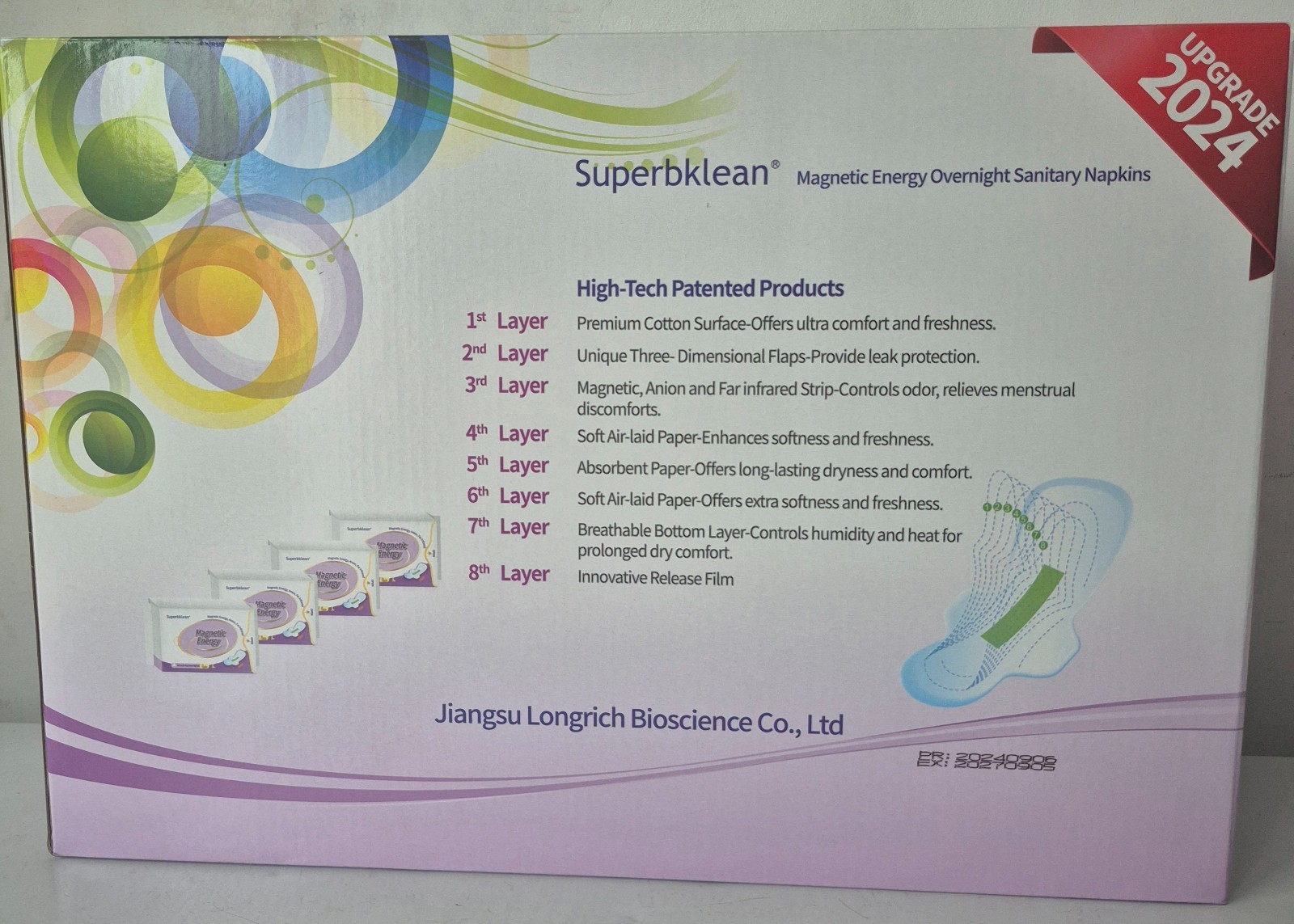 A Box Longrich Superbklean Magnetic Energy Sanitary Napkins | eBay UK