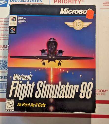 Microsoft Flight Simulator 98 (PC, 1998) Big Box 93007683468| eBay