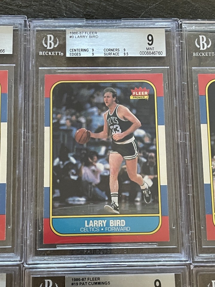 1986-87 Fleer Basketball Complete Set W/Stickers 143/143 100% BGS 9 ...